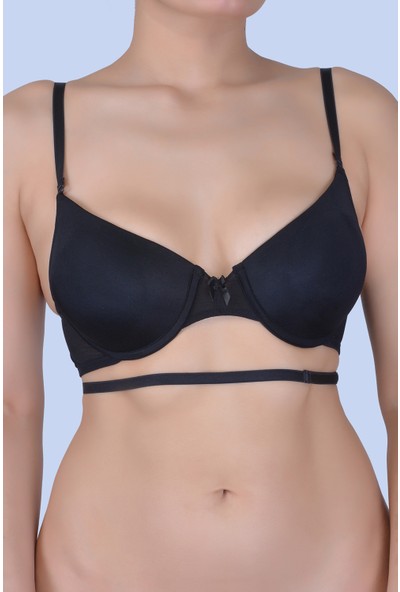 Sude Ayl Balenli Süngerli Sütyen Siyah 990 Sude Ayl Balenli Süngerli Sütyen Siyah 990
