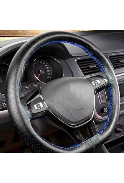 Unikum Ford Focus 2 Oto Direksiyon Kılıfı Mavi Dikiş Estetik Görünüm Yüksek Kalite