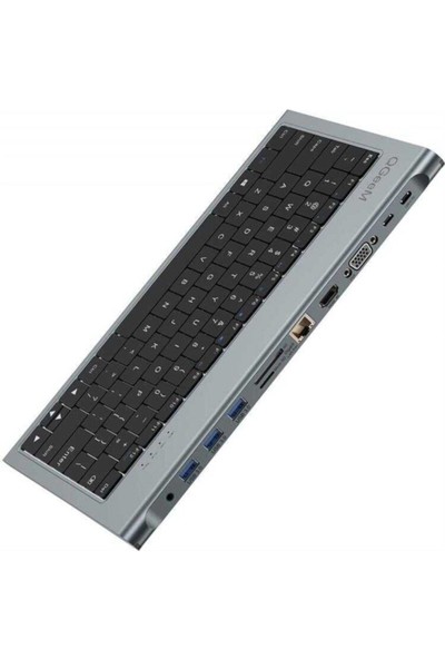 Apple Macbook Modellerine 11 Farklı Port Hub Klavye Üzerine 100W Şarj Cihazlarla Apple Macbook Modellerine 11 Farklı Port Hub Klavye Üzerine 100W Şarj Cihazlarla