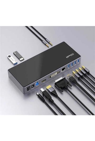 QG-D3901 USB Hub Renk Siyah