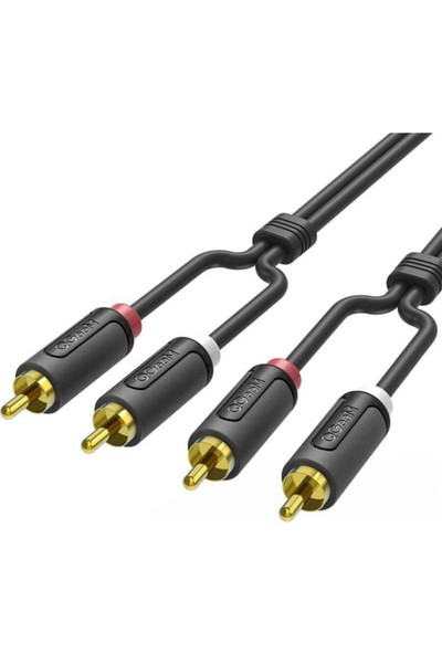 Dual Rca To Rca Kablo 2x Altın Uçlu Kablo Boyu 3.05 Metre Dual Rca To Rca Kablo 2x Altın Uçlu Kablo Boyu 3.05 Metre
