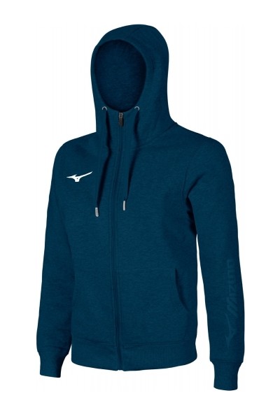 Mizuno Sweat Hoodie Erkek Fermuarlı Sweatshirt Lacivert
