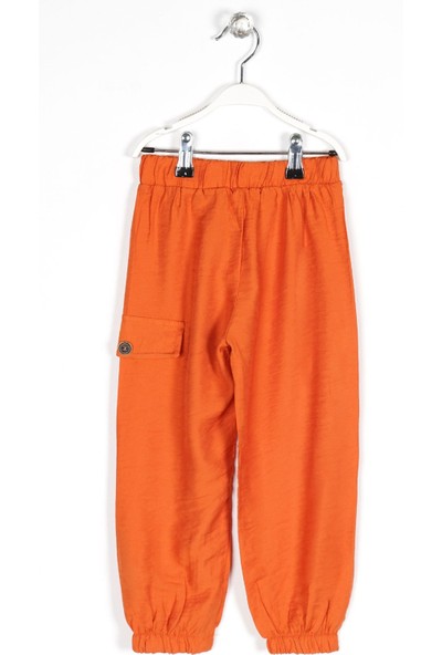 Zepkids Kız Çocuk Kapaklı Paçası Lastikli Pantolon 5-8 Yaş