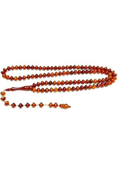 İzmur Tesbih El Dostu Kuka Malzeme 8-7mm Sığırcık Model 100 Habbe 10 Duraklı Zikir Tesbih