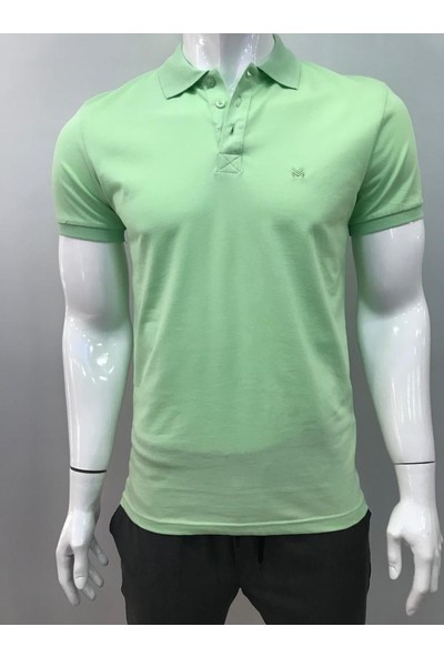 Papyon Erkek Yesil Dar Kesim Polo Yaka T Shirt