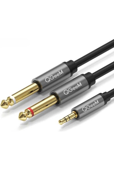 QG-AU01 3.5mm To 6.35MM Aux Audio Kablo 2m QG-AU01 3.5mm To 6.35MM Aux Audio Kablo 2m