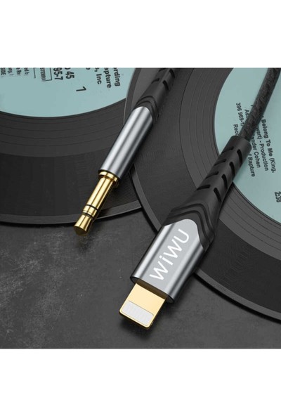 Apple Iphone 11 Pro Lightning 3.5mm Aux Giriş Kopma Kırılmalara Dayanıklı Örgü Tasarım Kablo 1.5m Apple Iphone 11 Pro Lightning 3.5mm Aux Giriş Kopma Kırılmalara Dayanıklı Örgü Tasarım Kablo 1.5m