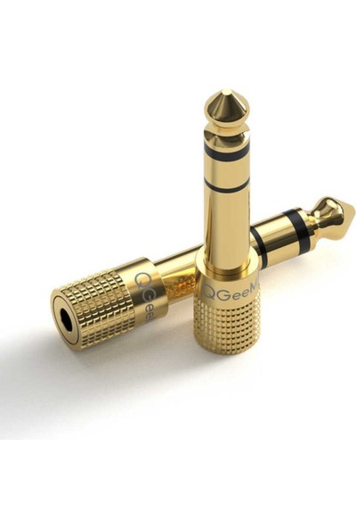 3.5mm To 6.5mm Aux Adapter Dönüştürücü Altın Kaplama Jack