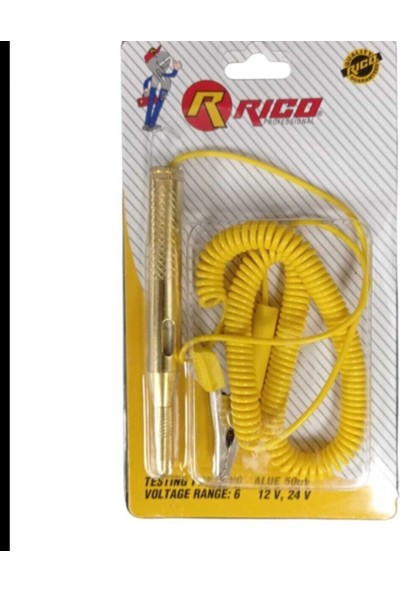 Rico Oto Kontrol Kalemi Metal Spiral Kablolu 6-24 V 05161 Rico Oto Kontrol Kalemi Metal Spiral Kablolu 6-24 V 05161