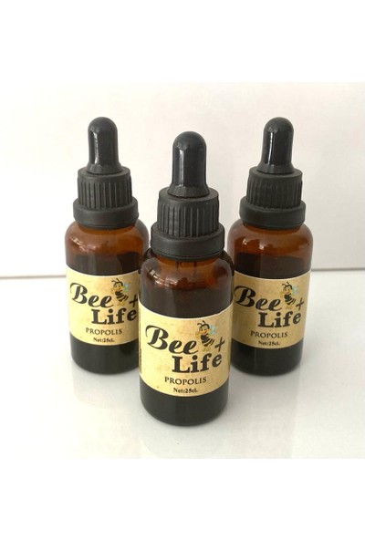Bee Life 3'lü Doğal Propolis Ekstraktı 25CL x 3 Adet Bee Life 3'lü Doğal Propolis Ekstraktı 25CL x 3 Adet
