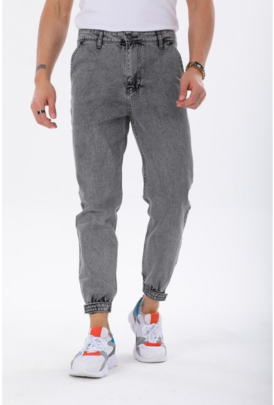 Erkek Açık Gri Kar Yıkama Jogger Boyfriend Yüksek Bel Jean Kot Pantolon Erkek Açık Gri Kar Yıkama Jogger Boyfriend Yüksek Bel Jean Kot Pantolon