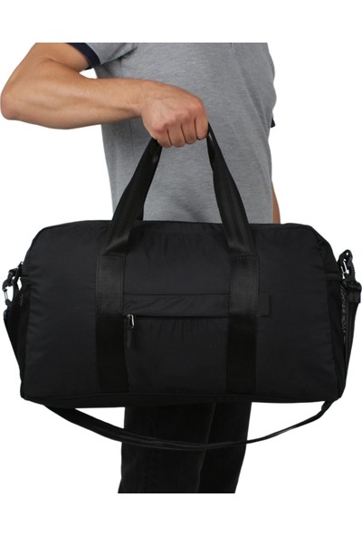 Bagacar 30X50X16CM Siyah Paraşut Kumaş Plaj Spor ve Seyahat Çantası Bagacar 30X50X16CM Siyah Paraşut Kumaş Plaj Spor ve Seyahat Çantası