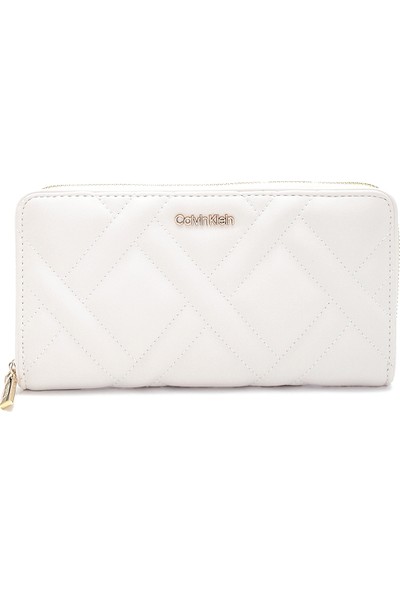 Kadın Calvin Klein Kadın Ck Quılt Z/a Lg Wallet Cüzdan K60K608467