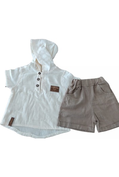 Ayyıldız Baby Kapüşonlu Şortlu Alt Üst Takım