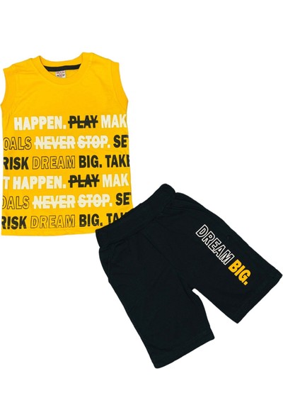 Askılı Penye Şortlu Çocuk Takımı