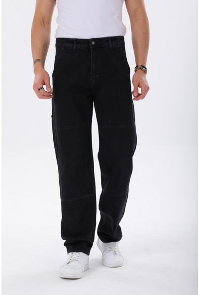 Erkek Koyu Füme Bootcut Grafiti Baskılı Hiphop Jean Kot Pantolon Erkek Koyu Füme Bootcut Grafiti Baskılı Hiphop Jean Kot Pantolon