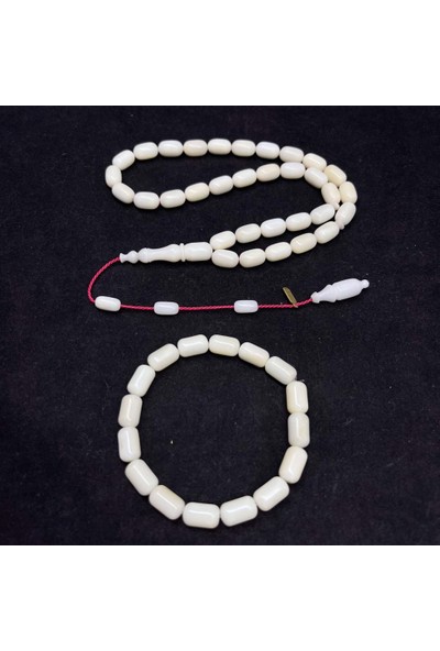 Sistemli Kapsül Model 7-11MM Narçıl Bileklik Kombinli Doğal Malzeme Narçıl Tesbih