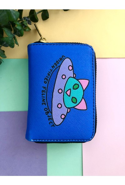 La Rouge Uçan Daire Baskılı Cüzdan