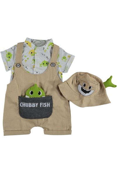 Jikko Köpekbalıklı Bebe Salopet Jikko Köpekbalıklı Bebe Salopet