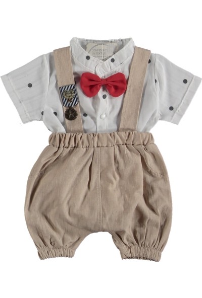 Jikko Puanlı Gömlek Bebe Salopet Jikko Puanlı Gömlek Bebe Salopet