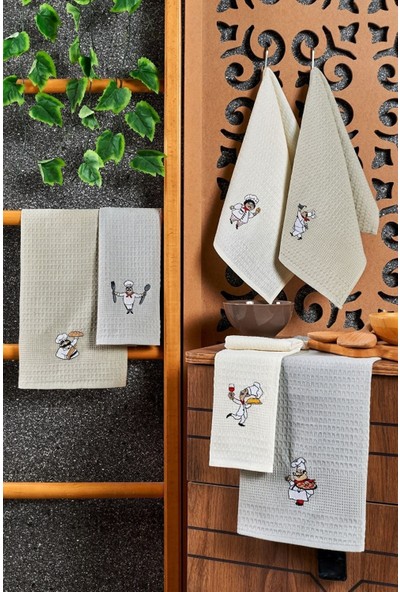 Casnack 6'lı Kurulama Bezi Aşçı Seti 40X60 Casnack 6'lı Kurulama Bezi Aşçı Seti 40X60