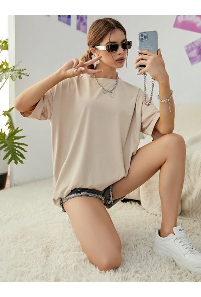 Sirius Tekstil Kadın Oversize T-Shirt S2124