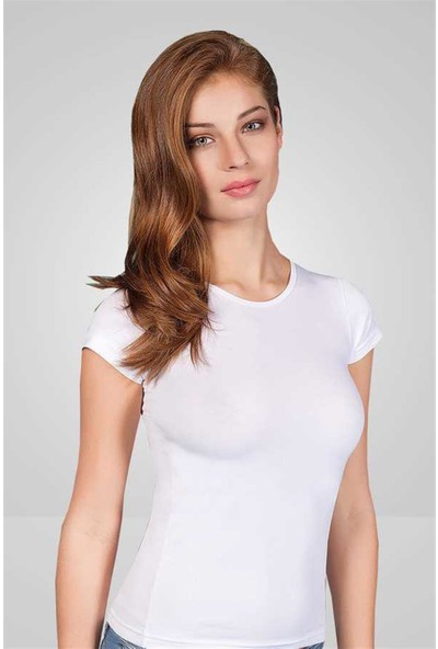 Bisiklet Yaka Kısa Kol Bayan Badi