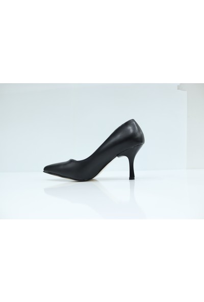 Skopjeshoes Siyah Cilt Ince Topuk Stiletto Kadın Ayakkabı Skopjeshoes Siyah Cilt Ince Topuk Stiletto Kadın Ayakkabı