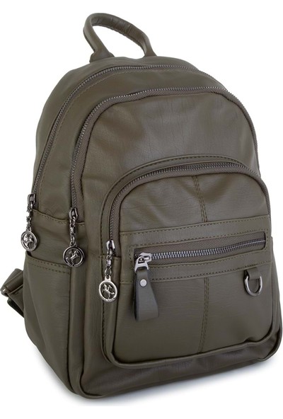 Nas Bag Byhakan NS-939 Yıkama Deri Kadın Sırt Çantası