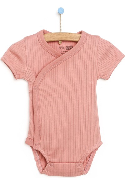 Hello Baby Kaşkorse Kısa Kol Zıbın Body