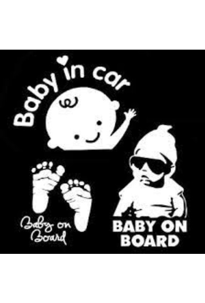 Uçakta Bebek, Arabada Bebek, Araba Cam Çıkartma Çıkartmaları