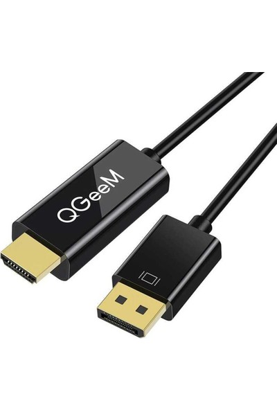 Dolia QG-HD22 Display Port To HDMI Kablo 1.83M 4K Görüntü ve Ses Aktarımı Dolia QG-HD22 Display Port To HDMI Kablo 1.83M 4K Görüntü ve Ses Aktarımı