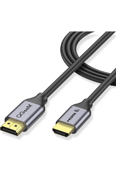 QG-AV17 HDMI Kablo 4.57 Metre 8k 60 Hz & 4K 120 Hz, 48 Gbps Yüksek Hızlı HDMI 2.1 Kablo QG-AV17 HDMI Kablo 4.57 Metre 8k 60 Hz & 4K 120 Hz, 48 Gbps Yüksek Hızlı HDMI 2.1 Kablo