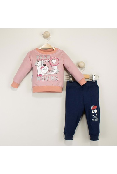 Nono Baby Kız Bebek Eşofman Takımı Tavşan Baskılı - Nono Baby - Bebek Alt & Üst Takım - Pembe - 15-18 Ay Nono Baby Kız Bebek Eşofman Takımı Tavşan Baskılı - Nono Baby - Bebek Alt & Üst Takım - Pembe - 15-18 Ay