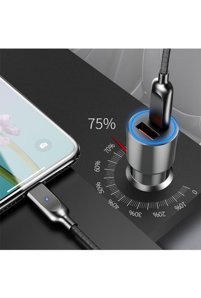Dolia Samsung Galaxy Grand Max Araç Şarj Adaptörü Hızlı 18W + 18W Çelik Gövde Dolia Samsung Galaxy Grand Max Araç Şarj Adaptörü Hızlı 18W + 18W Çelik Gövde