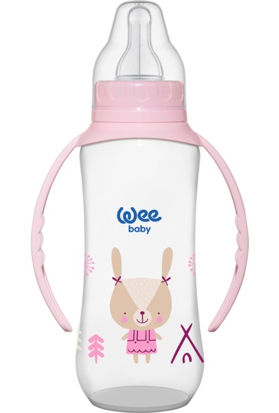 Strongart Pembe Renk Wee Baby Klasik Kulplu Pp Biberon 270 ml Strongart Pembe Renk Wee Baby Klasik Kulplu Pp Biberon 270 ml