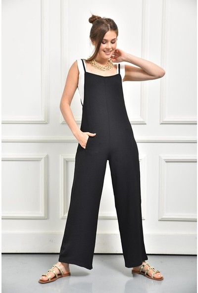 Lovie Kadın Salaş Dökümlü Tulum Lovie Kadın Salaş Dökümlü Tulum