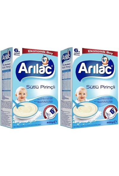 Arılac Sütlü Pirinçli Kaşık Maması 400 gr 2'li