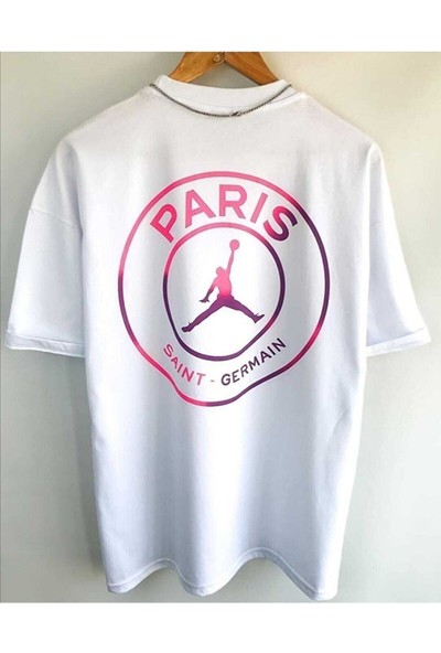 Moda Spor Unisex Psg Özel Baskılı Oversize Penye T-Shirt Tişört Psg- Moda Spor Unisex Psg Özel Baskılı Oversize Penye T-Shirt Tişört Psg-