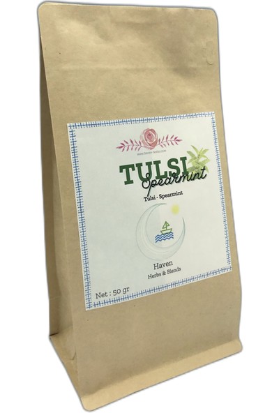 Haven Herbs Tulsi - Spearmint 50 gr | Tulsi - Nane | Haven Herbs & Blends Bitki Çayı
