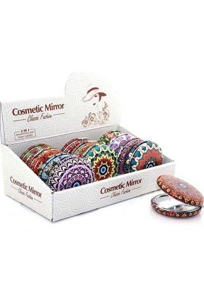 Himarry Desenli Taşsız El Aynası Dekoratif Hediyelik
