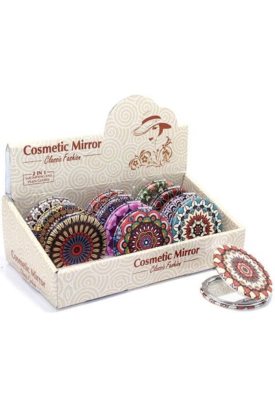 Himarry Desenli Taşsız El Aynası Dekoratif Hediyelik