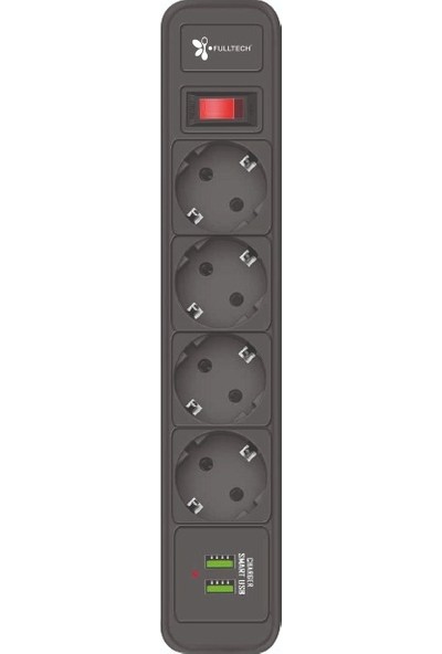 2 Metre 10 Amper Termal Akım Korumalı Usb'li 4 Prizli Uzatma Kablosu 2 Metre 2 Metre 10 Amper Termal Akım Korumalı Usb'li 4 Prizli Uzatma Kablosu 2 Metre