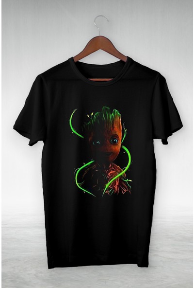 VTshirt Siyah -Groot- Illustrasyon Çizim-Vtshirt VTshirt Siyah -Groot- Illustrasyon Çizim-Vtshirt
