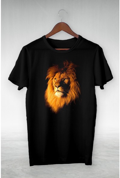 VTshirt Siyah -Lion 5-Illustrasyon Çizim- Vtshirt VTshirt Siyah -Lion 5-Illustrasyon Çizim- Vtshirt