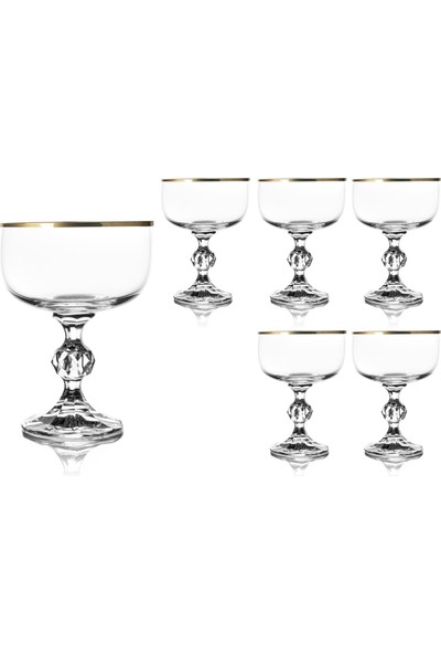 Mikasa Moor Claudia Gold Rimli 6'lı Dondurmalık 200ML Mikasa Moor Claudia Gold Rimli 6'lı Dondurmalık 200ML