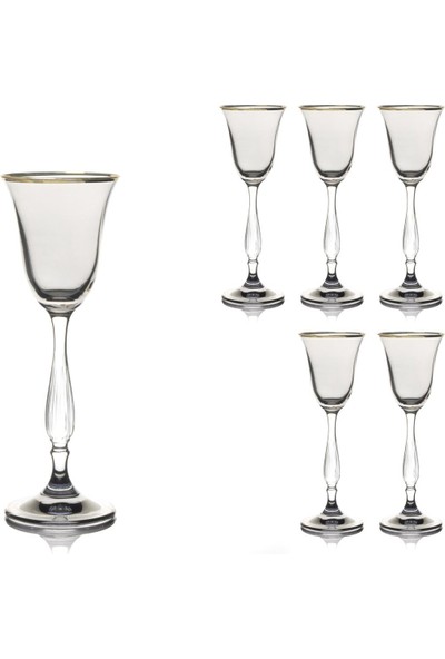 Mikasa Moor Fregata Füme Gold Rimli 6'lı Kahve Su Bardağı 70 ml