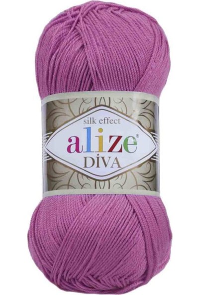 Alize Diva 378 Orkide Merserize El Örgü Ipliği Alize Diva 378 Orkide Merserize El Örgü Ipliği