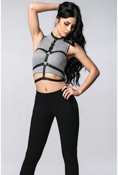 Angels Passion Boyundan Bağlı 3 Sıralı Şık Harness - Apft55