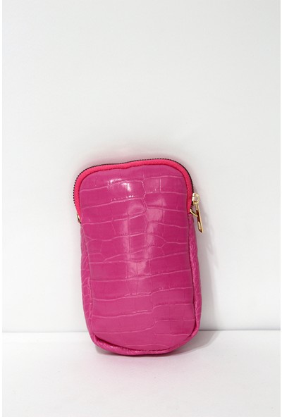 Buysef Pembe Kroko Kadın Zincir Askılı Cüzdan Buysef Pembe Kroko Kadın Zincir Askılı Cüzdan